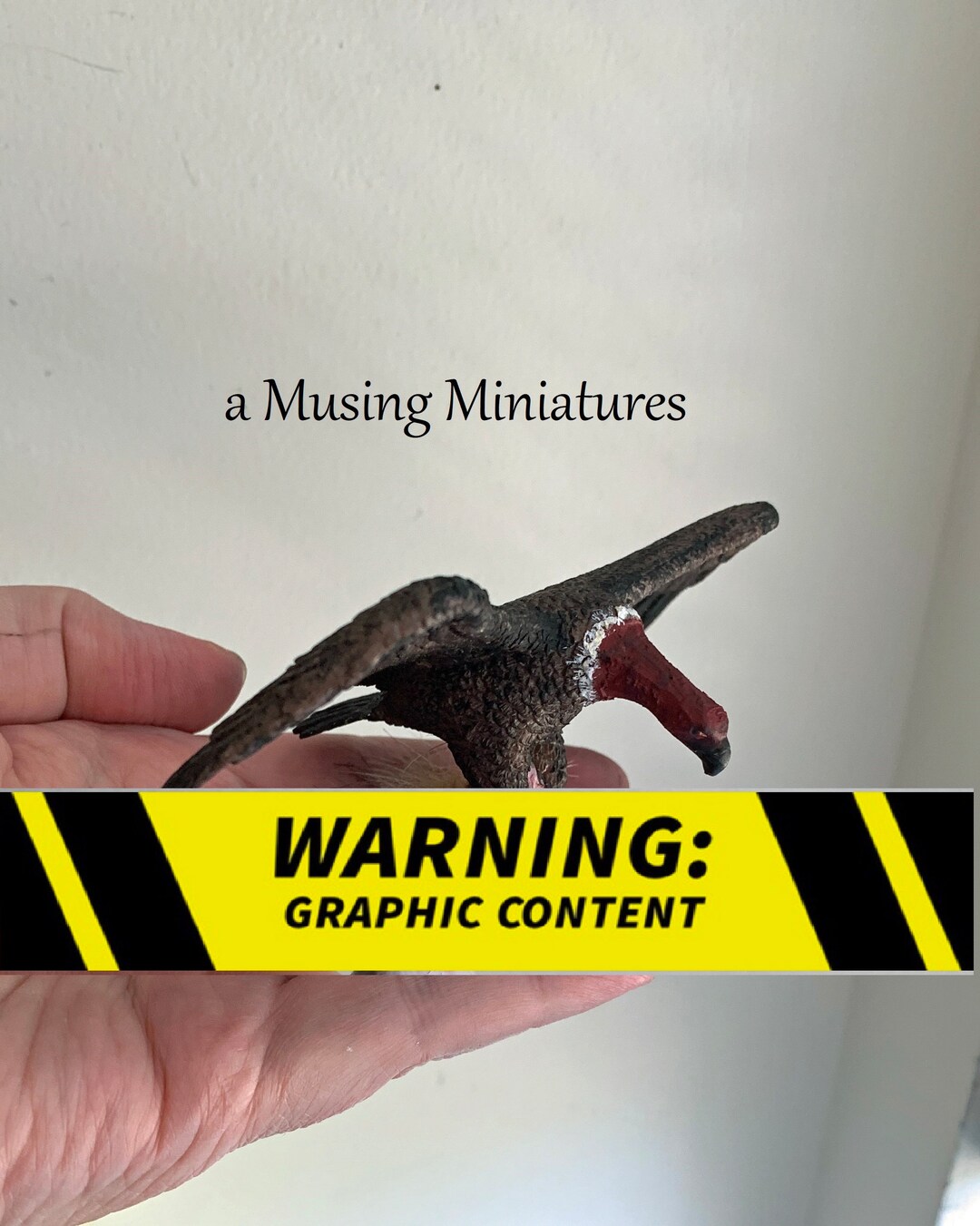 Miniature Macabre Vulture for 1:12 Scale Halloween Dollhouse or Castle ...