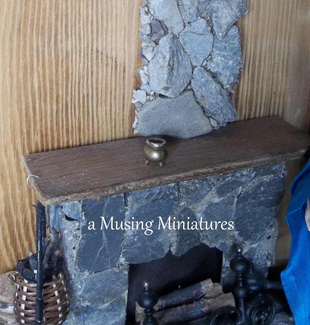 Miniature Chimney Flue Powder in Tiny Cauldron for Halloween Dollhouse ...