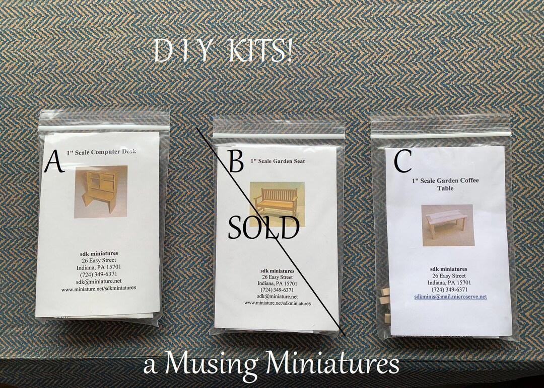 Your Choice DIY KIT for 1:12 Scale Dollhouse by SDK Miniatures - Etsy