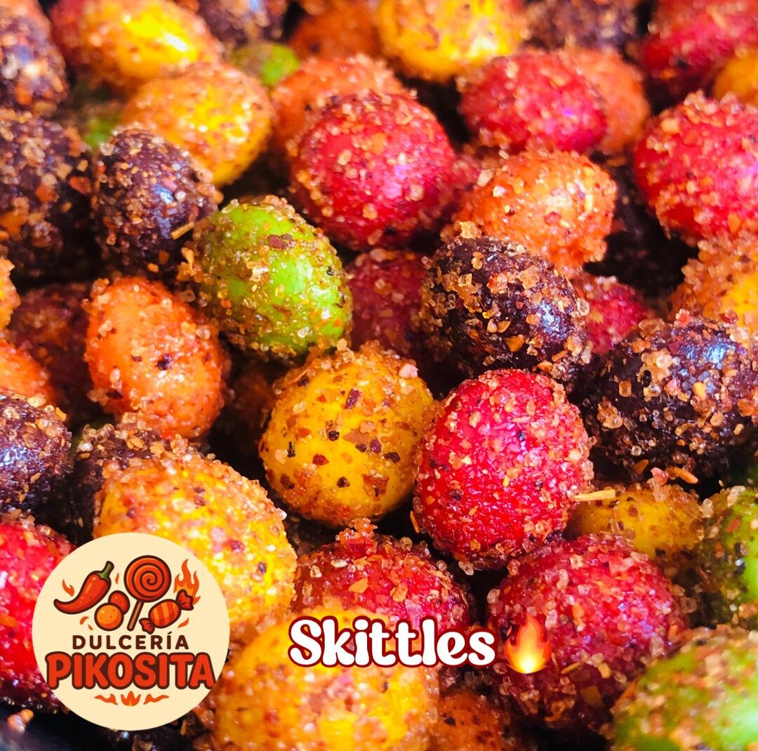 Dulces Enchilados | Chamoy Skittles | Spicy Candy | Candy | Dulces ...