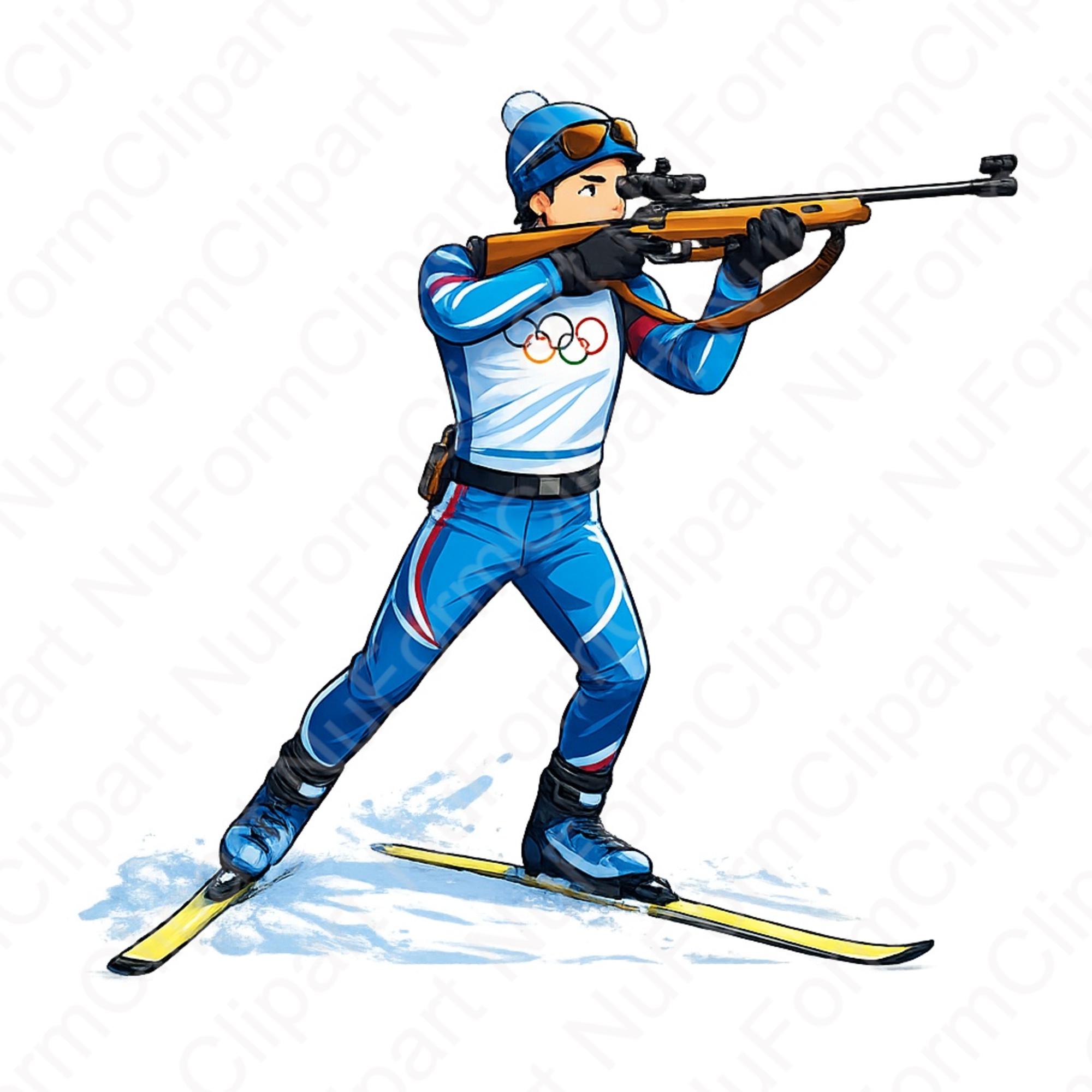 Winter Olympics PNG Clipart Set | Snow Sports Clipart | Olympic Games ...