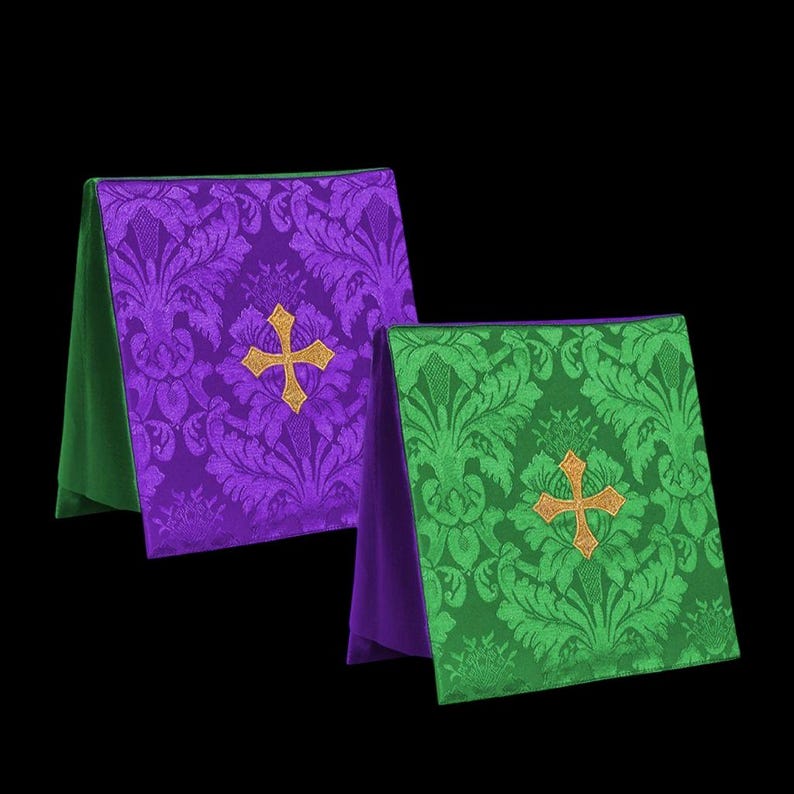 Set of 2 Reversible Burse & Chalice Veil Sets – Church Damask With ...