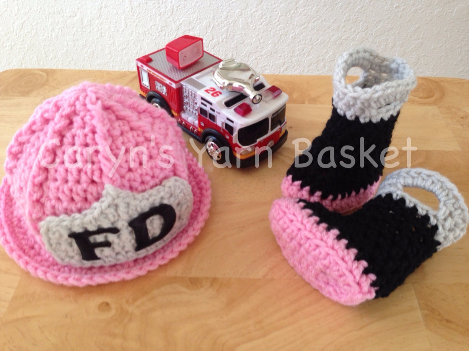 CROCHET PATTERN Newborn Size Baby Girl Firefighter Fireman | Etsy