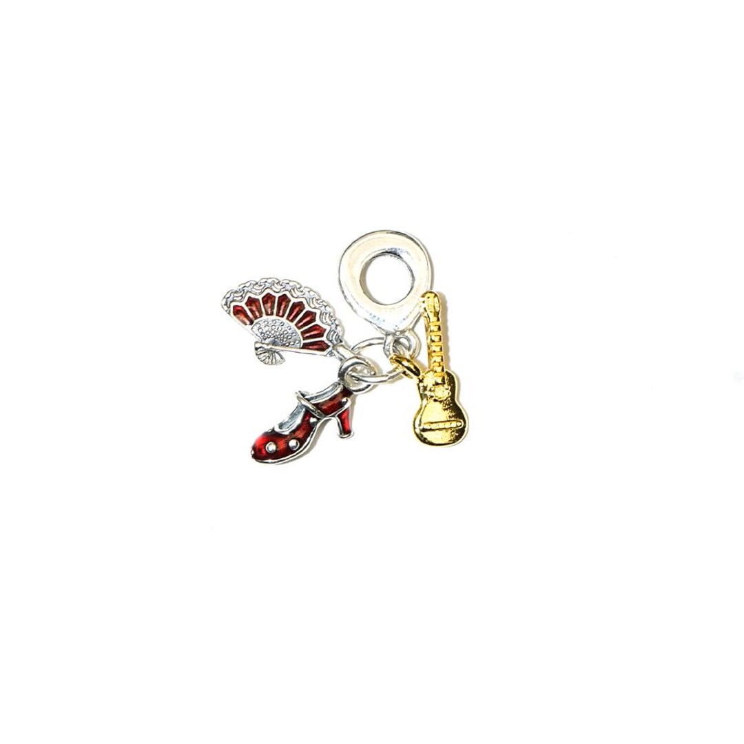 Pandora Spanish Guitar Flamenco Shoe and Fan Charm Pendant Ale S925 - Etsy