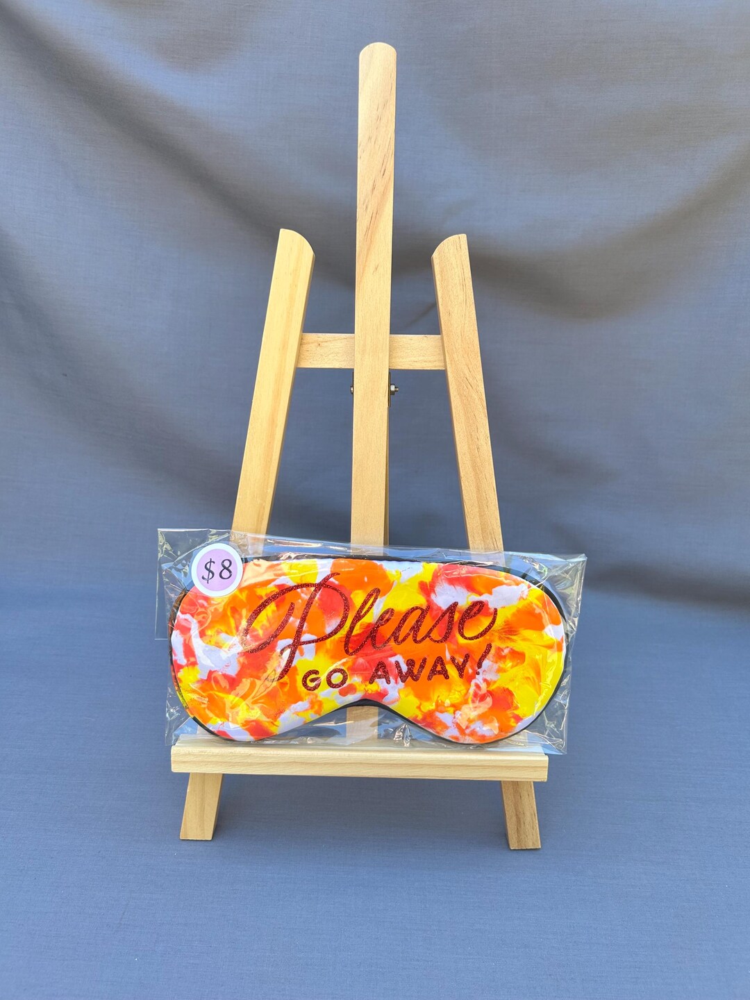 Painted by Animals! Sleep Mask- Please Go Away - Etsy