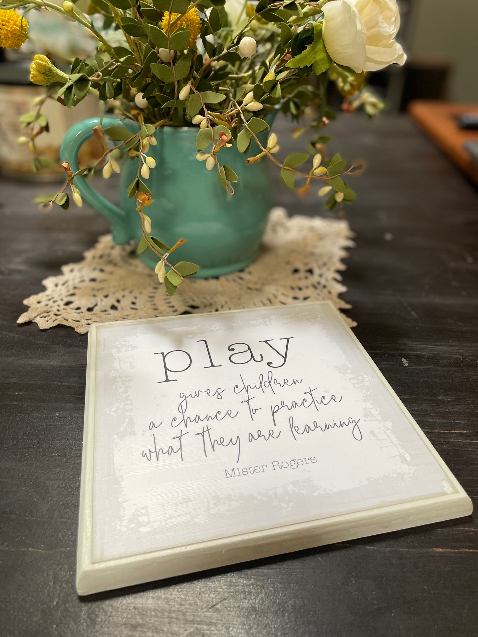 Mister Rogers Quote PLAY Gives Children a Chance to Practice - Etsy