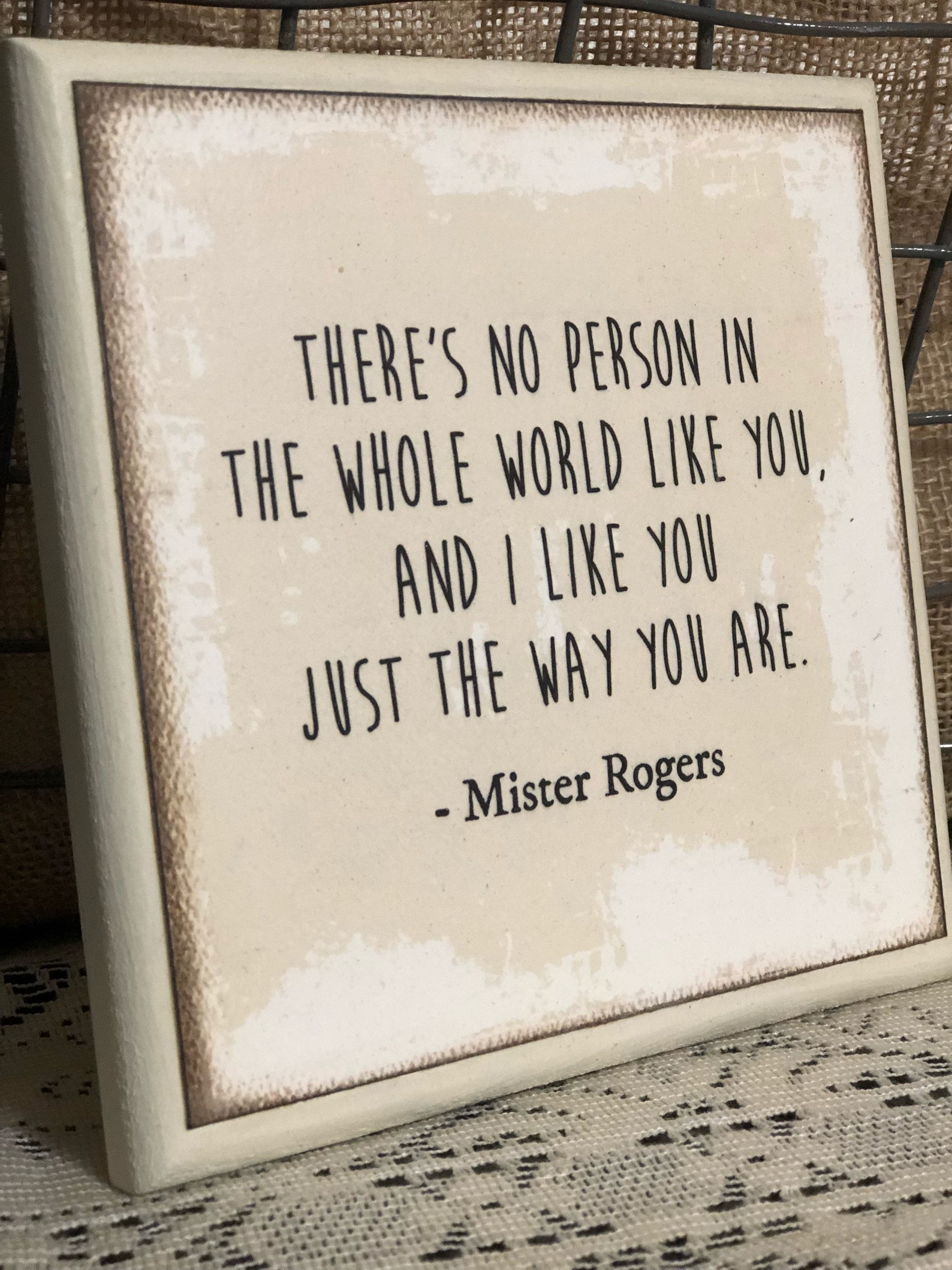 Mister Rogers Artwork I Like You Just the Way You Are Wood - Etsy