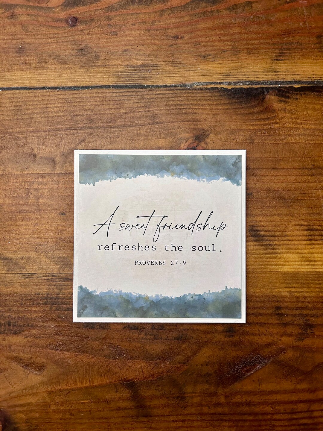 A Sweet Friendship Refreshes the Soul proverbs 27 Christian Artwork ...