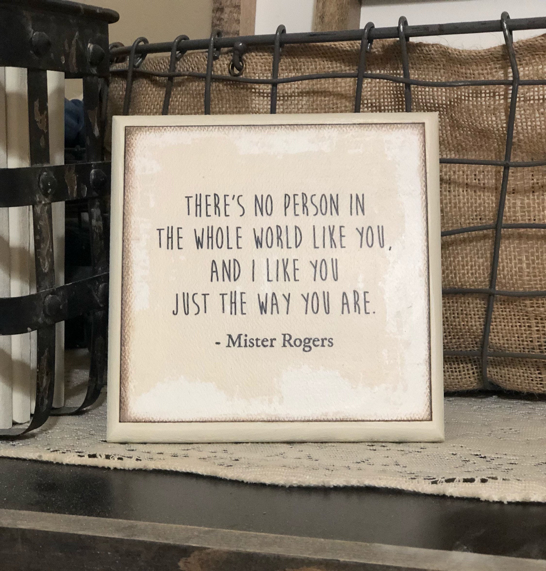 Mister Rogers Artwork I Like You Just the Way You Are - Etsy