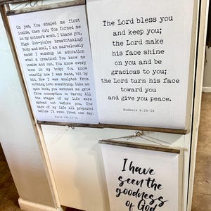Canvas Banner | Psalm 27:13 | I Have Seen the Goodness of God |wall ...