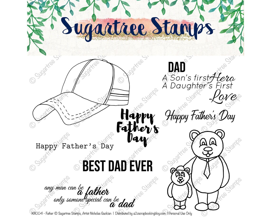 Fathers INSTANT DOWNLOAD Sugartree Stamps Digital Stamps, Fathers Day ...