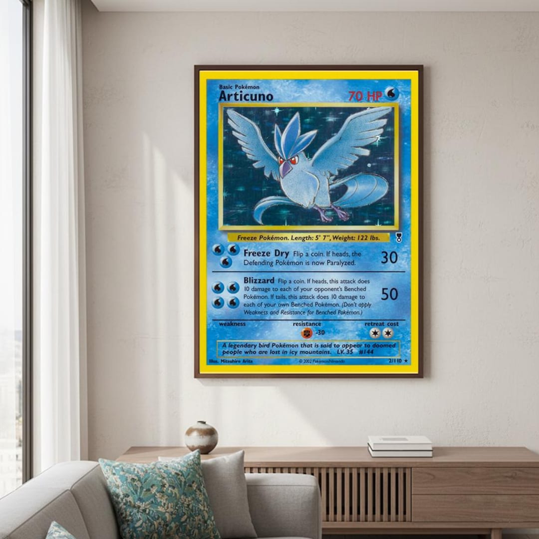 Articuno Pokemon Card | Life-size Poster - Etsy