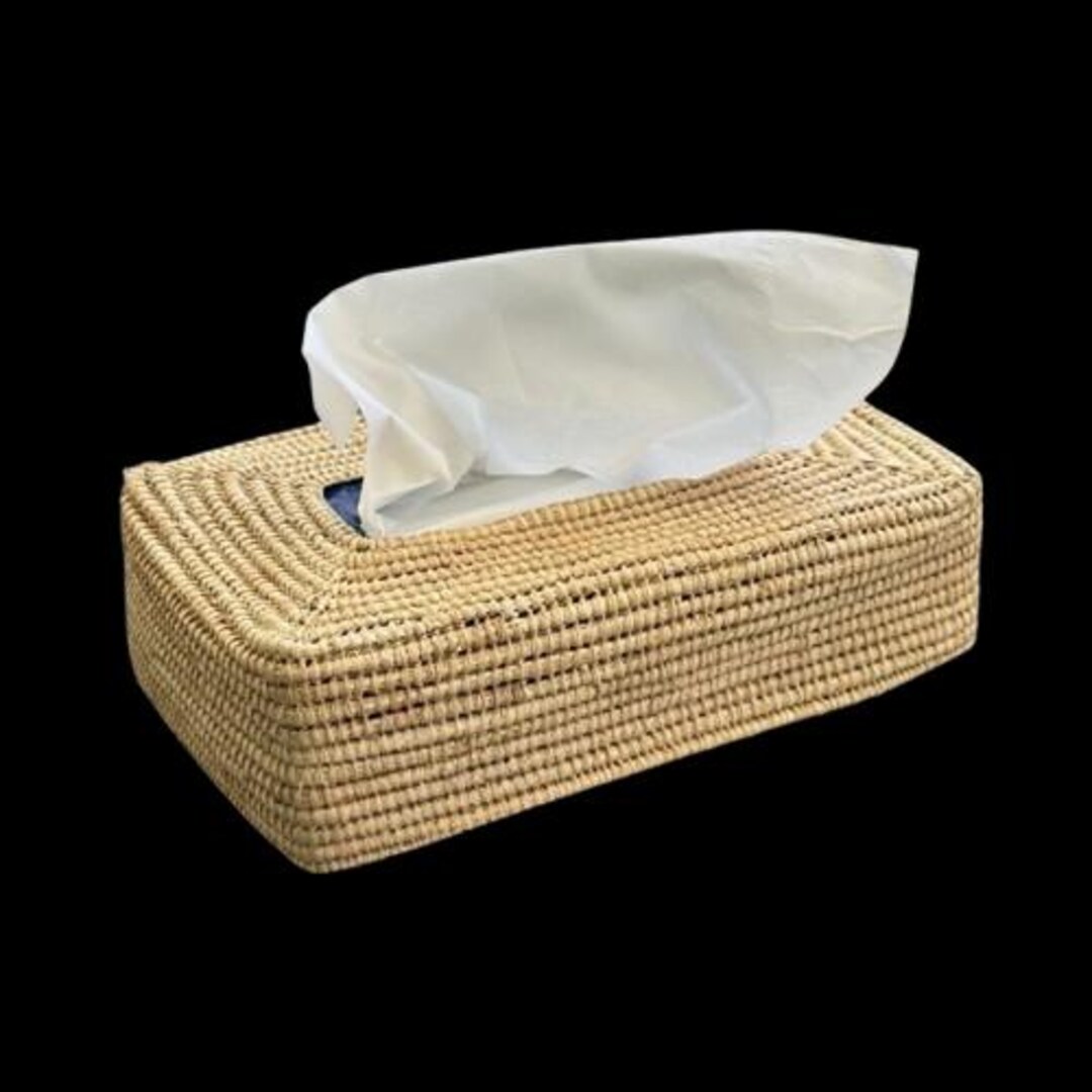 Raffia Tissue Box - Etsy