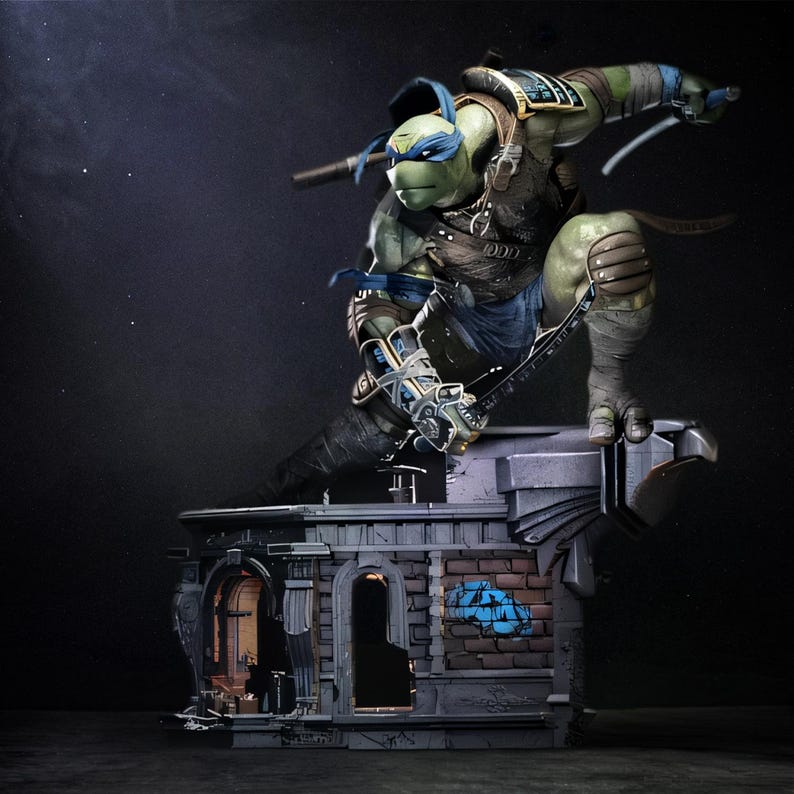 Urban Mutant Warrior Diorama STL 3D Print Model | Leonardo,donatello ...