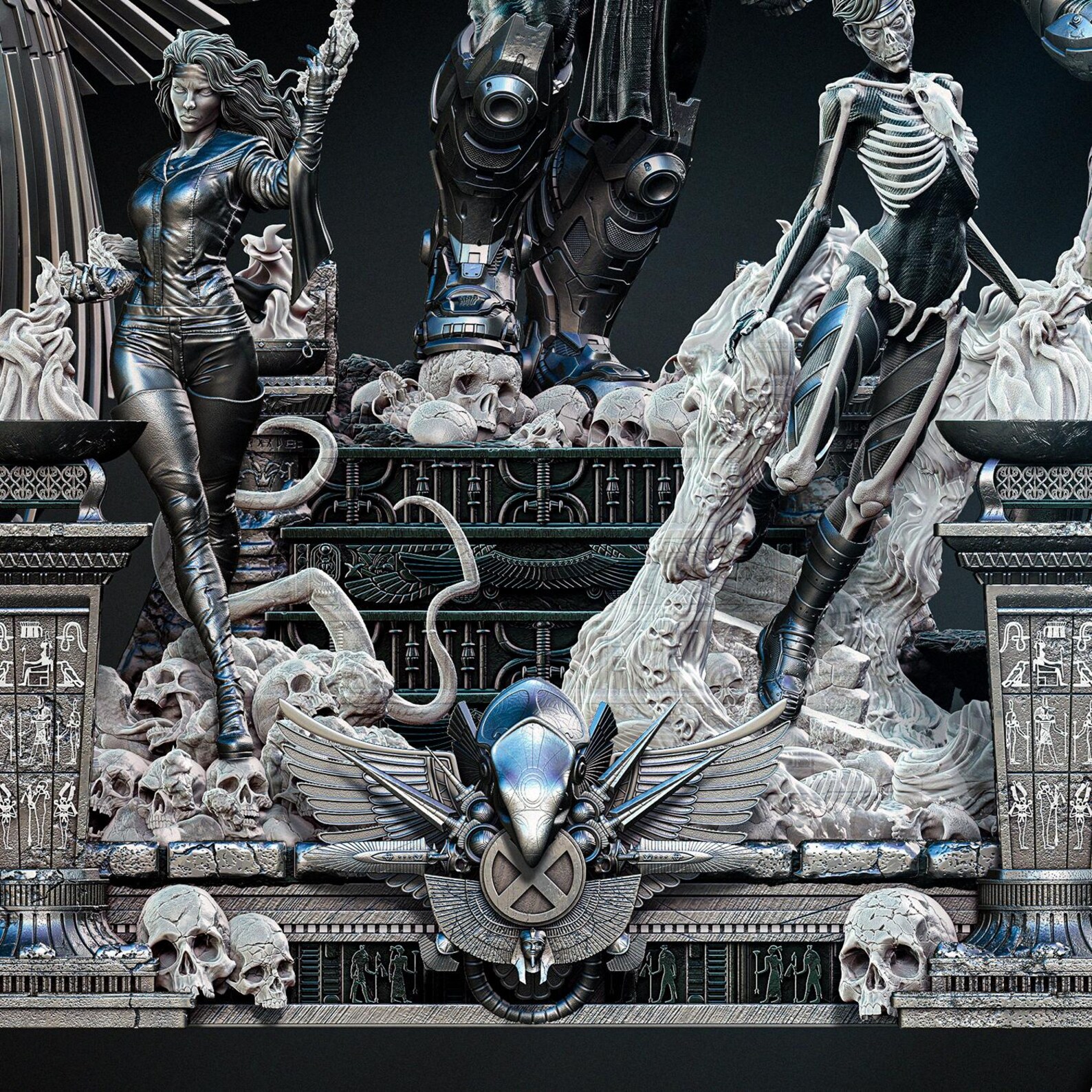 Ancient Mutant Overlord Diorama STL | Epic Dark Fantasy Display | High ...
