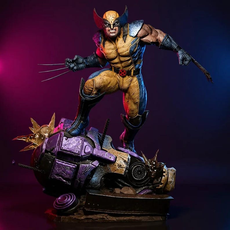 Wolverine - X-men STL 3D Model 1:6 Scale | No Support - Etsy