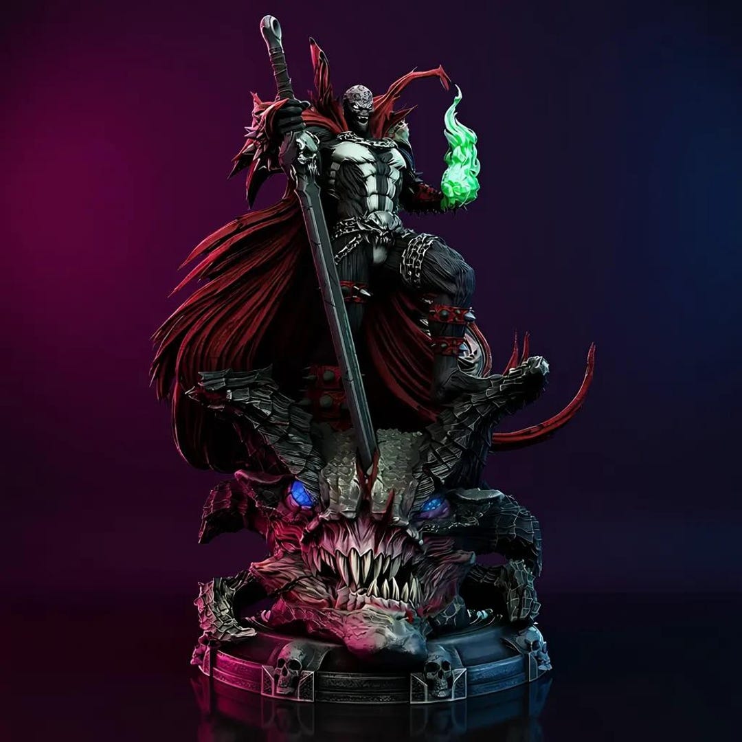 Spawn - Comic STL 3D Model | 1:6 Scale | 2 Versions | No Supports - Etsy