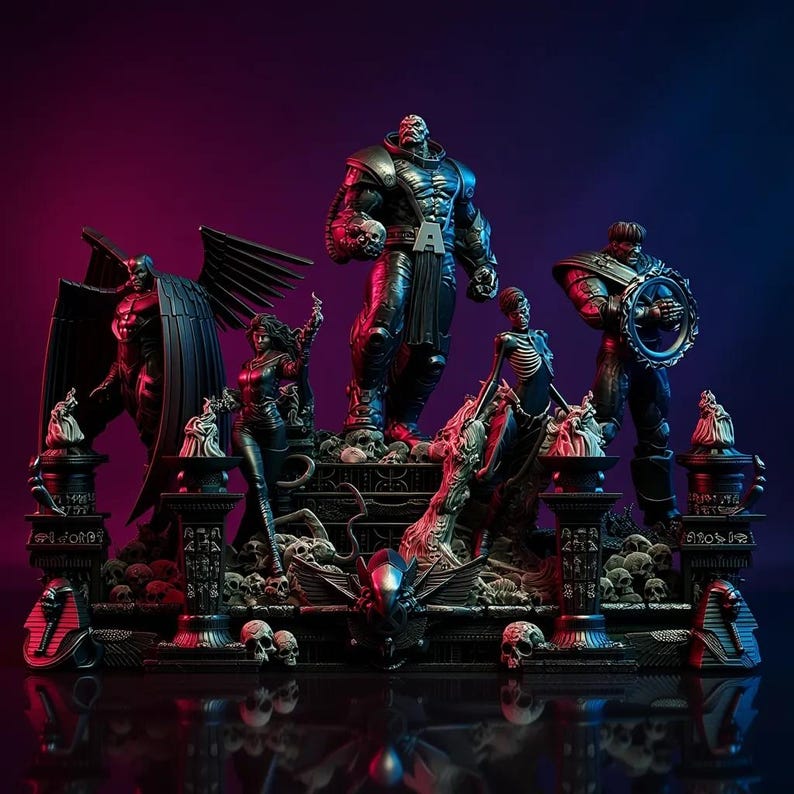 Ancient Mutant Overlord Diorama STL | Epic Dark Fantasy Display | High ...