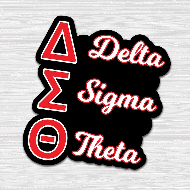 Delta Sigma Theta 1913 Sticker 4x3 Vinyl Decal for Laptop Water Bottle ...