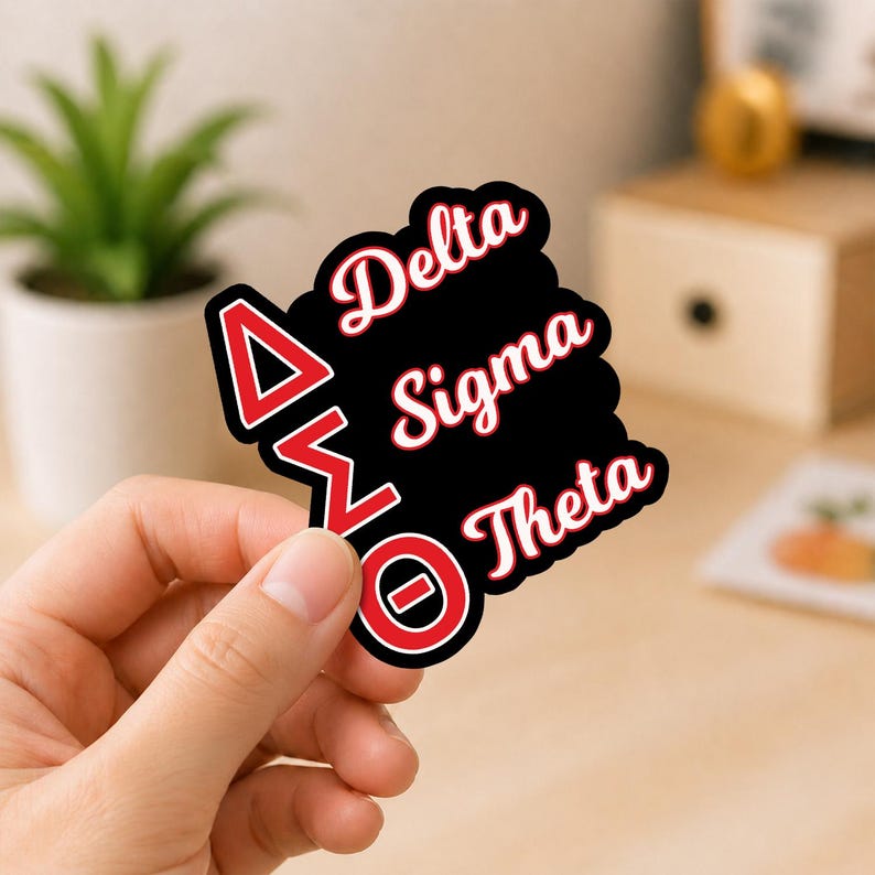 Delta Sigma Theta 1913 Sticker 4x3 Vinyl Decal for Laptop Water Bottle ...