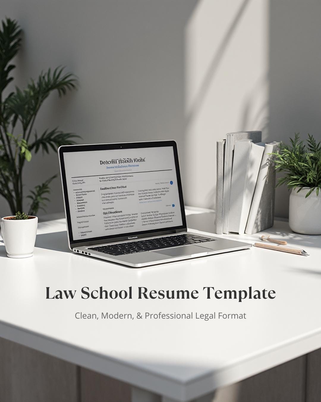 Law School Resume Template | 1L & Pre-law Resume | Clean Professional ...