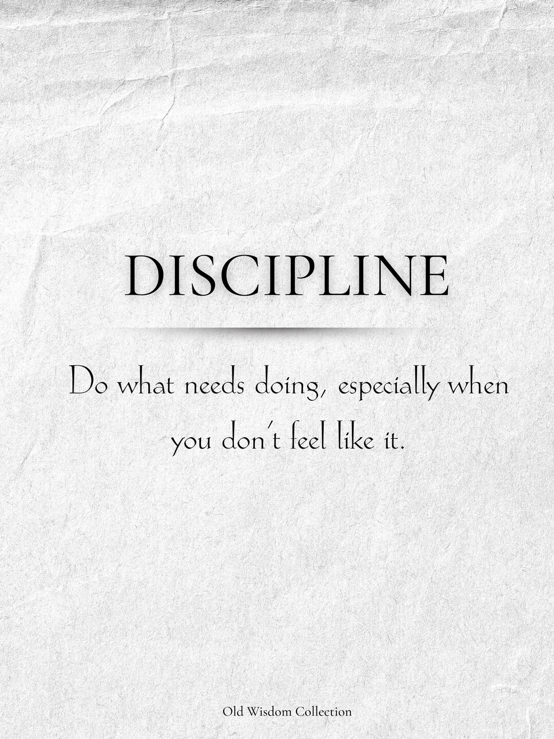 DISCIPLINE Printable Wall Art, Minimal Office Quote, Modern ...