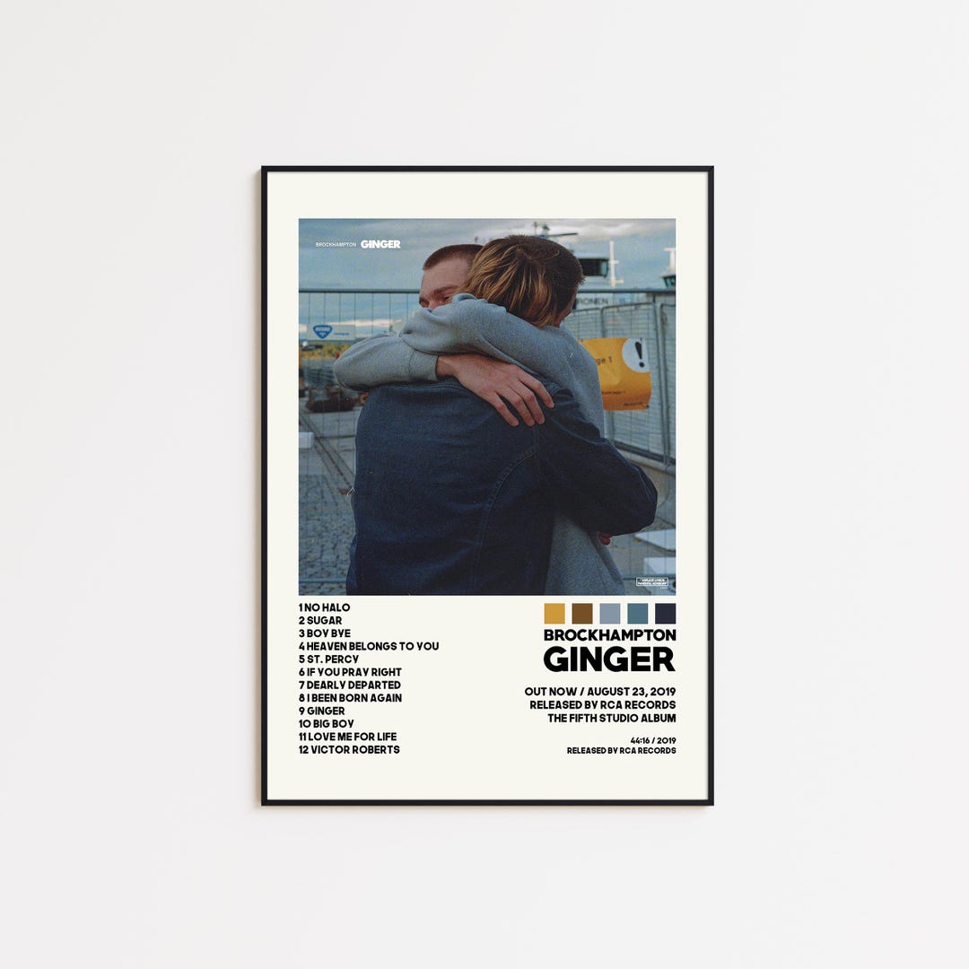 Brockhampton Posters / Ginger Poster, Tracklist Album Cover Poster ...