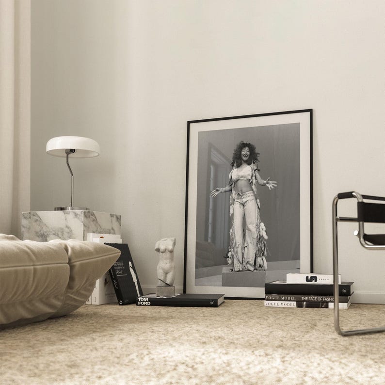 Chaka Khan Posters / Chaka Khan Black and White Wall Art, Album Cover ...