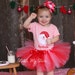 Pink and Red Santa Christmas Tutu Outfit-christmas Pageant Outfit-my ...
