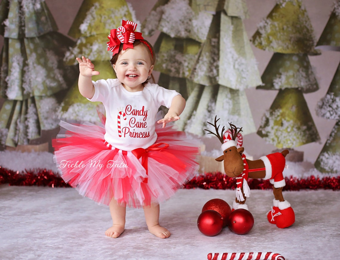 Candy Cane Princess Tutu Outfit-candy Cane Cutie-my First | Etsy