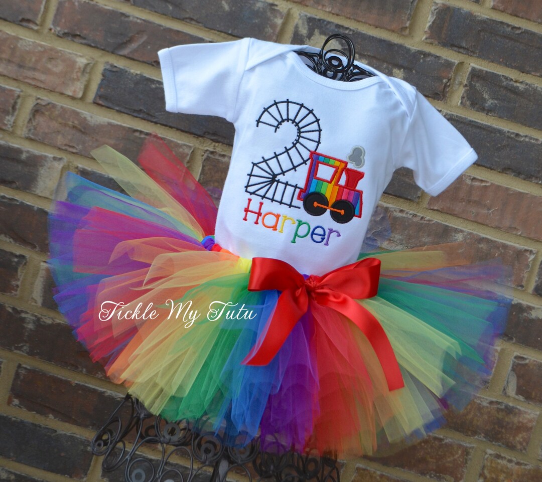 Train Birthday Tutu Outfit-birthday Train Outfit for Girls-choo Choo I ...