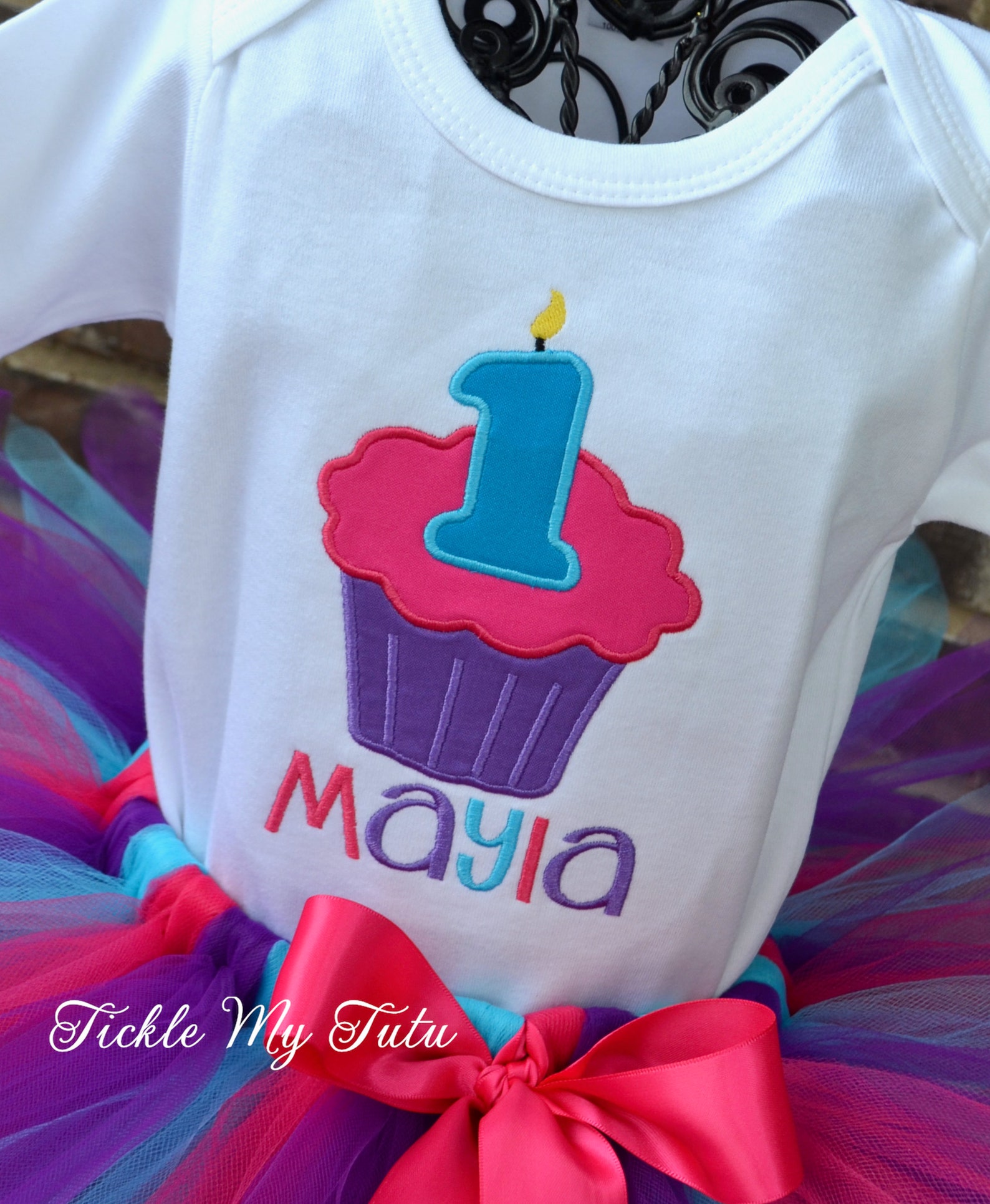 Cupcake Birthday Tutu Outfit-girls Cupcake Birthday Outfit-cupcake ...