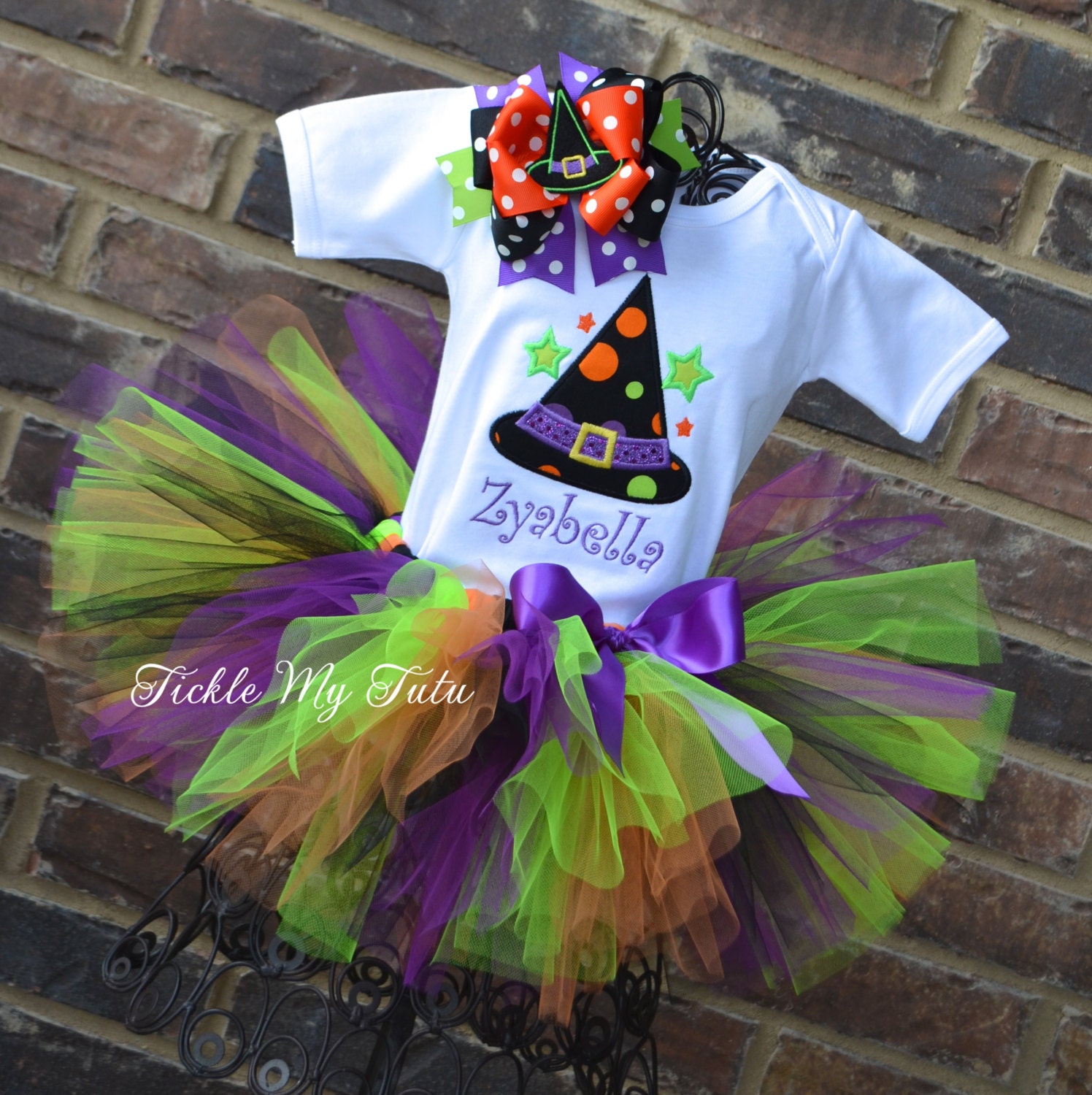 Hocus Pocus Witch Hat Halloween Tutu Outfit-halloween Birthday Tutu ...