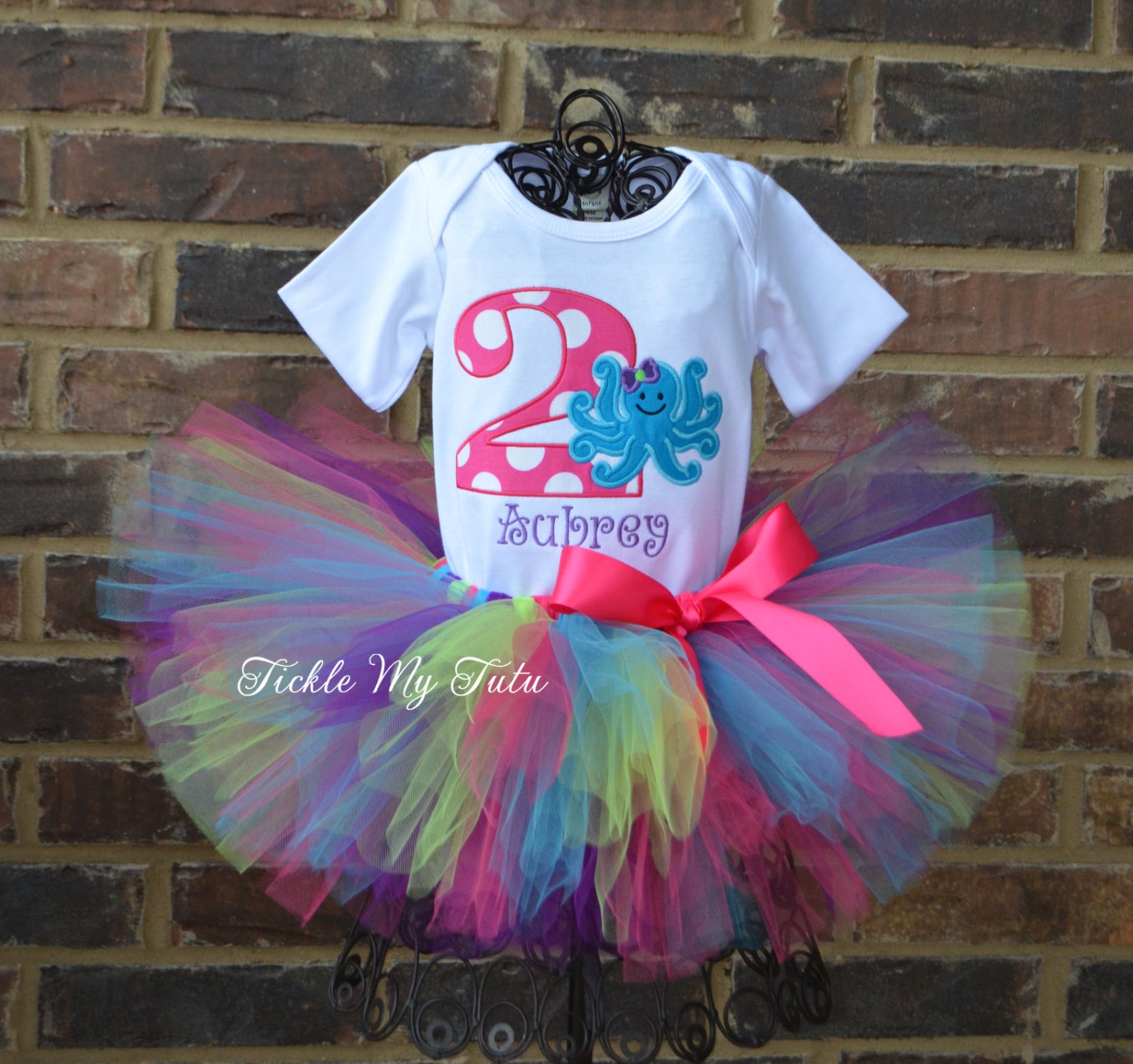 Octopus Themed Birthday Tutu Outfit-under the Sea Birthday - Etsy