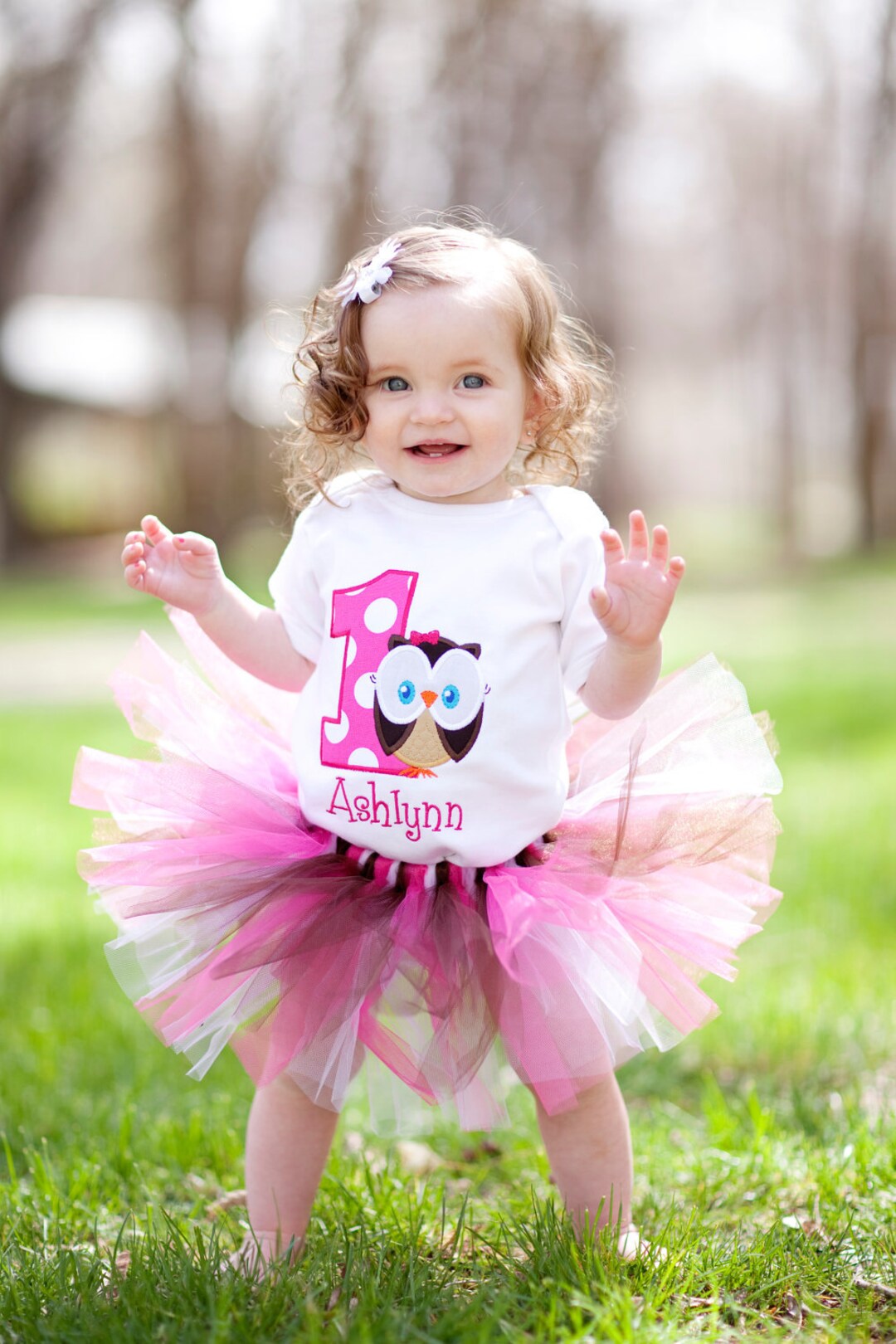Owl Birthday Outfit-whoo's One Owl Tutu Oufit-owl Themed Birthday ...