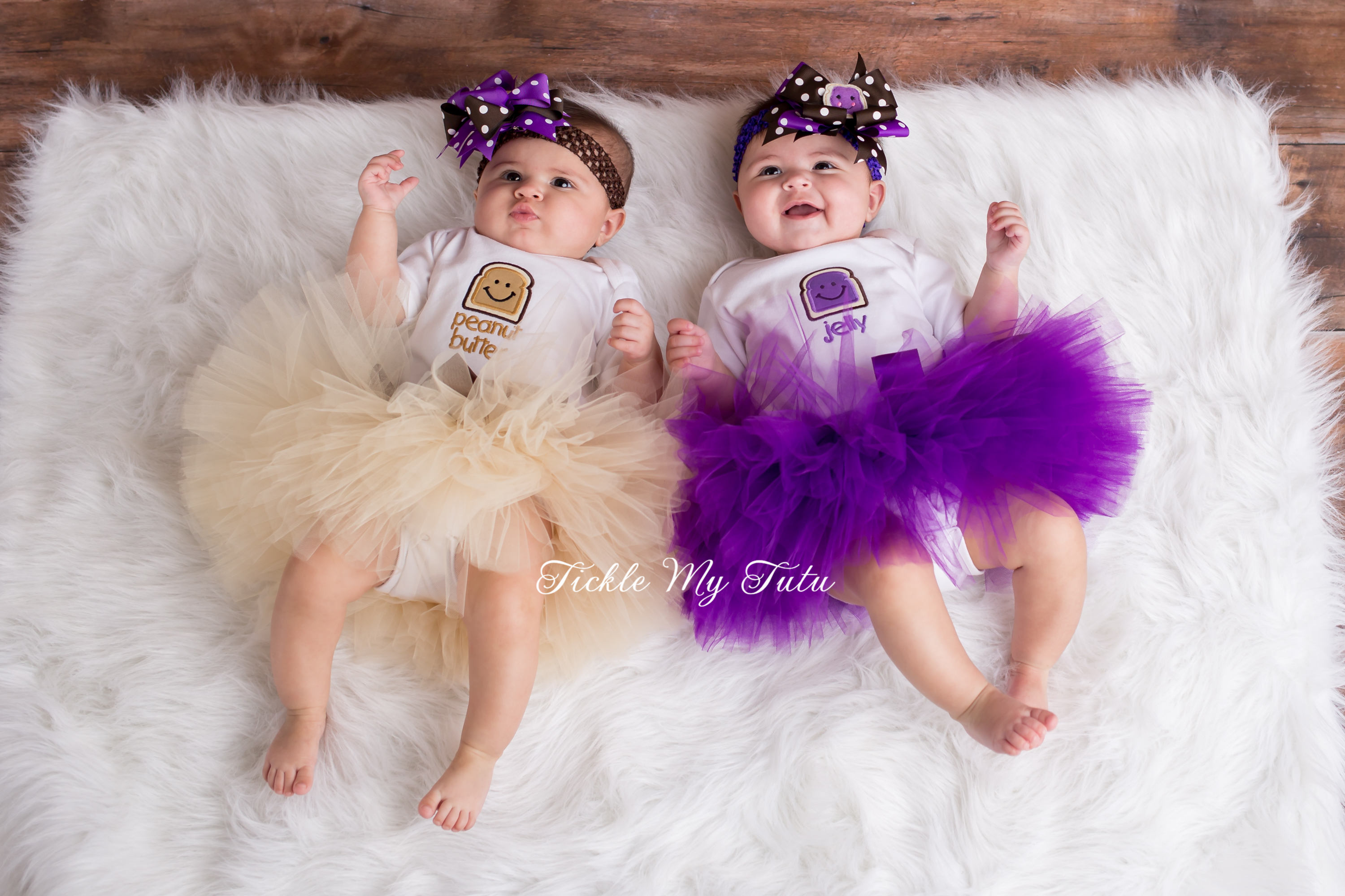 Peanut Butter and Jelly Twin Girls Tutu Set-Peanut Butter and | Etsy
