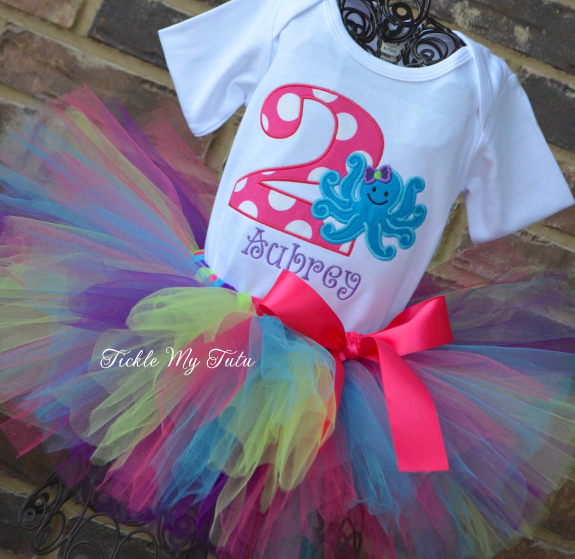 Octopus Themed Birthday Tutu Outfit-under the Sea Birthday - Etsy
