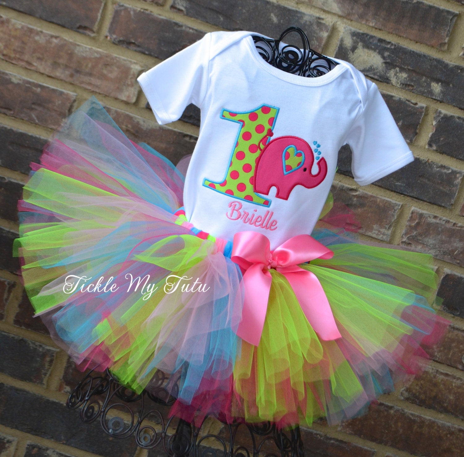 Elephant Birthday Tutu Outfit-elephant Birthday Tutu | Etsy