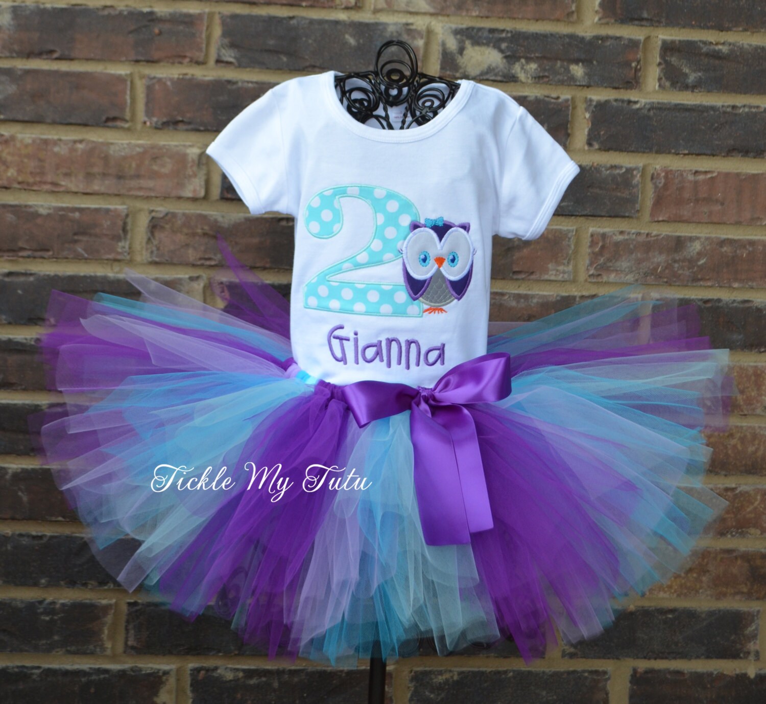 Owl Birthday Outfit-owl Tutu Outfit-whoo's One Owl Tutu | Etsy