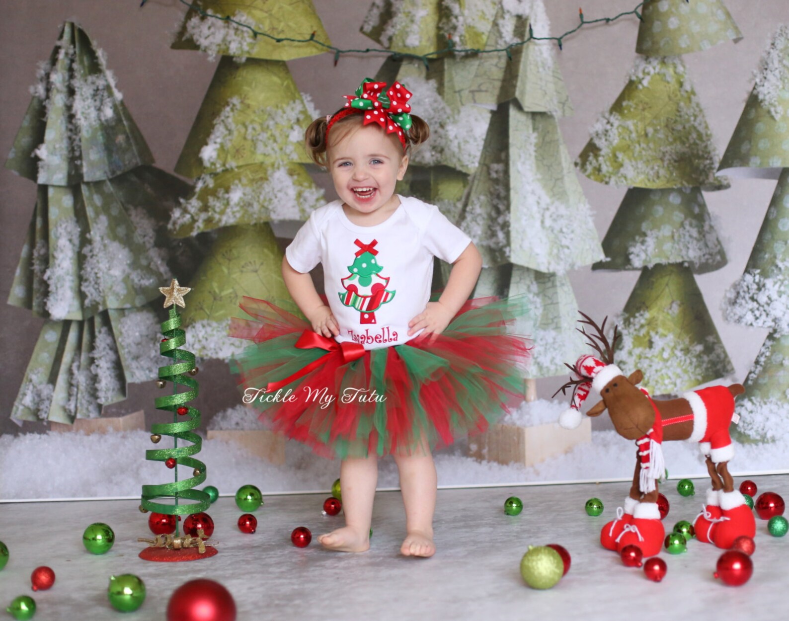 Christmas Tree Tutu Outfit-my First Christmas Outfit-christmas Pageant ...