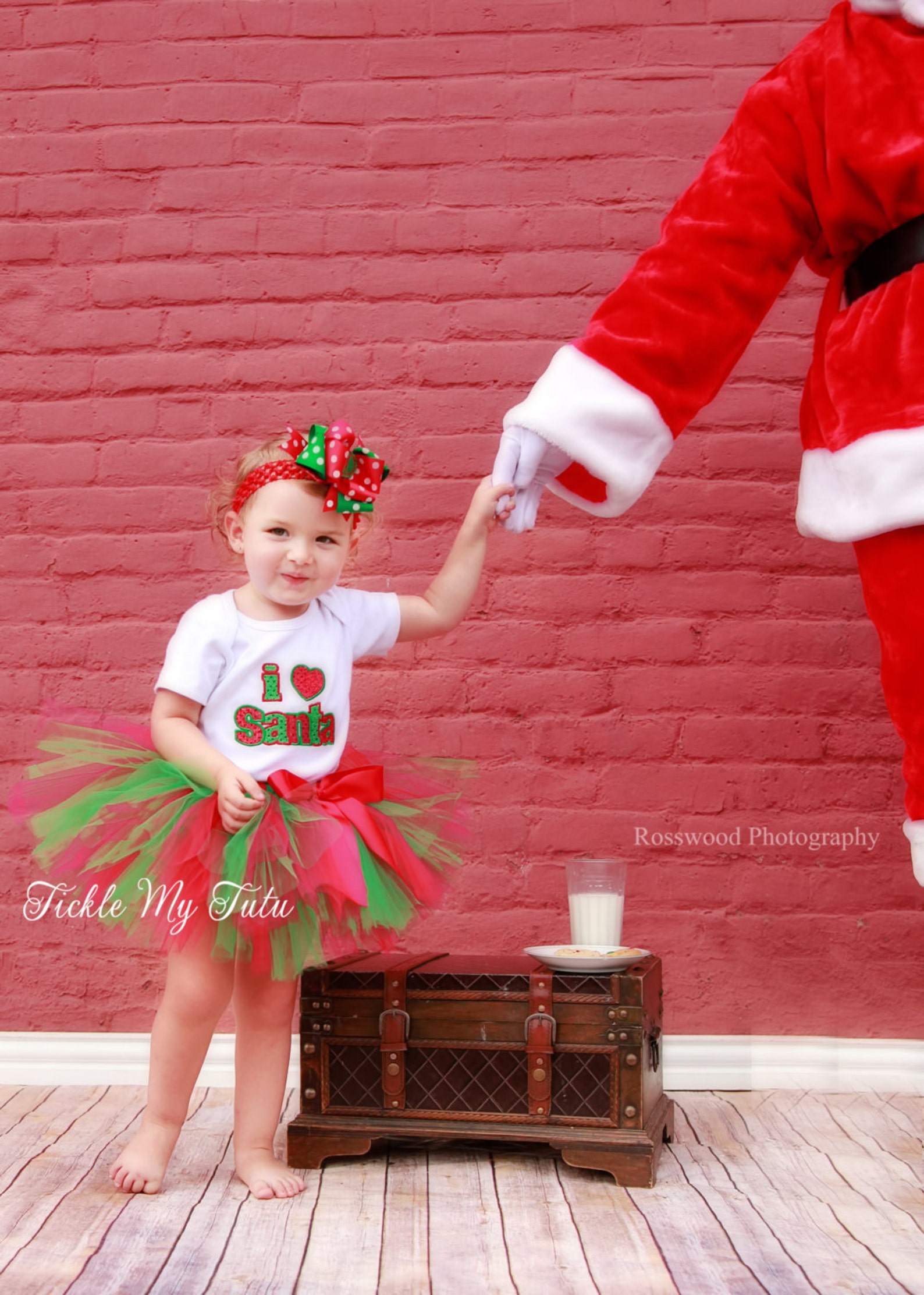 I Love Santa Christmas Tutu Outfit-christmas Pageant Outfit-my First ...
