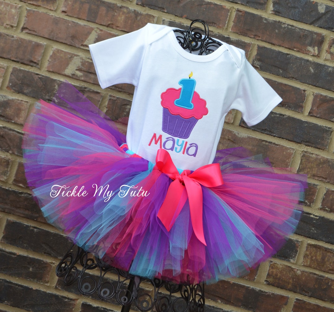 Cupcake Birthday Tutu Outfit-girls Cupcake Birthday Outfit-cupcake ...
