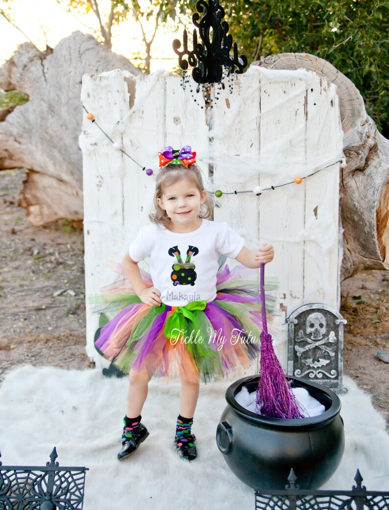 Halloween Tutu Outfit-wonky Witch Feet-halloween Birthday Outfit ...