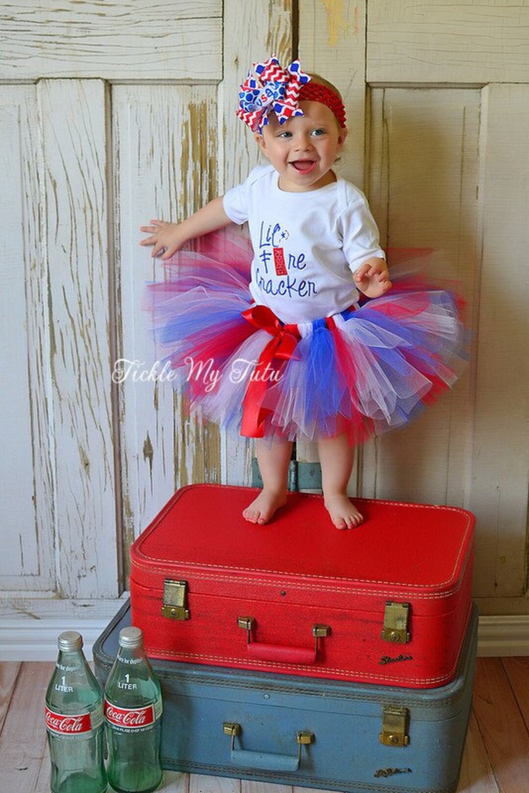 Fourth of July Lil' Firecracker Tutu Outfit-4th of July Pageant Outfit ...