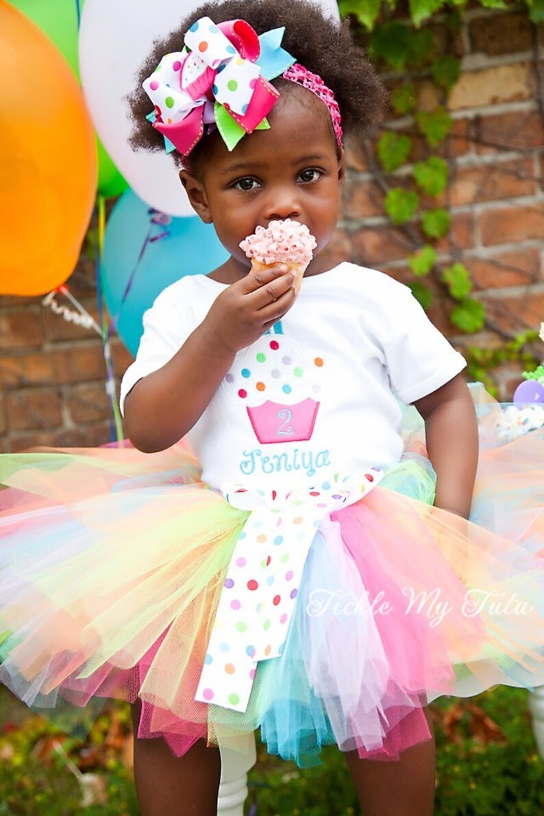 Cupcake Cutie Birthday Tutu Outfit-cupcake Birthday - Etsy