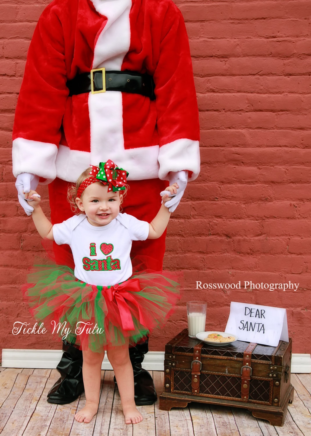 I Love Santa Christmas Tutu Outfit-christmas Pageant Outfit-my First ...