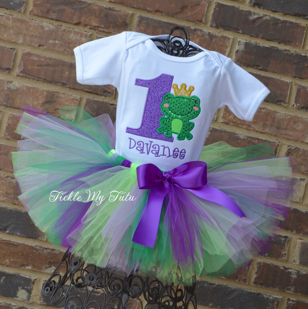 Frog Princess Birthday Tutu Outfit - Frog Birthday Party Outfit - Frog ...