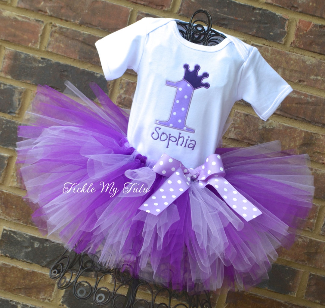 Purple Passion Princess Crown Birthday Tutu Outfit-purple Princess ...
