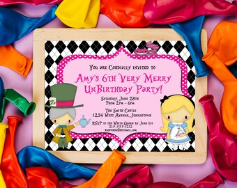 Mad Hatter Invite - Etsy
