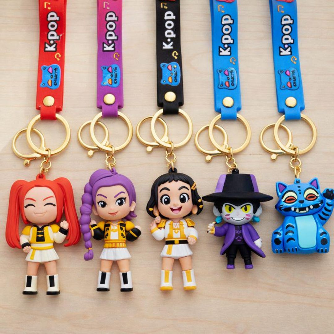 Kpop Idol Figurine Keychain | Collectible PVC Character Bag Charm - Etsy